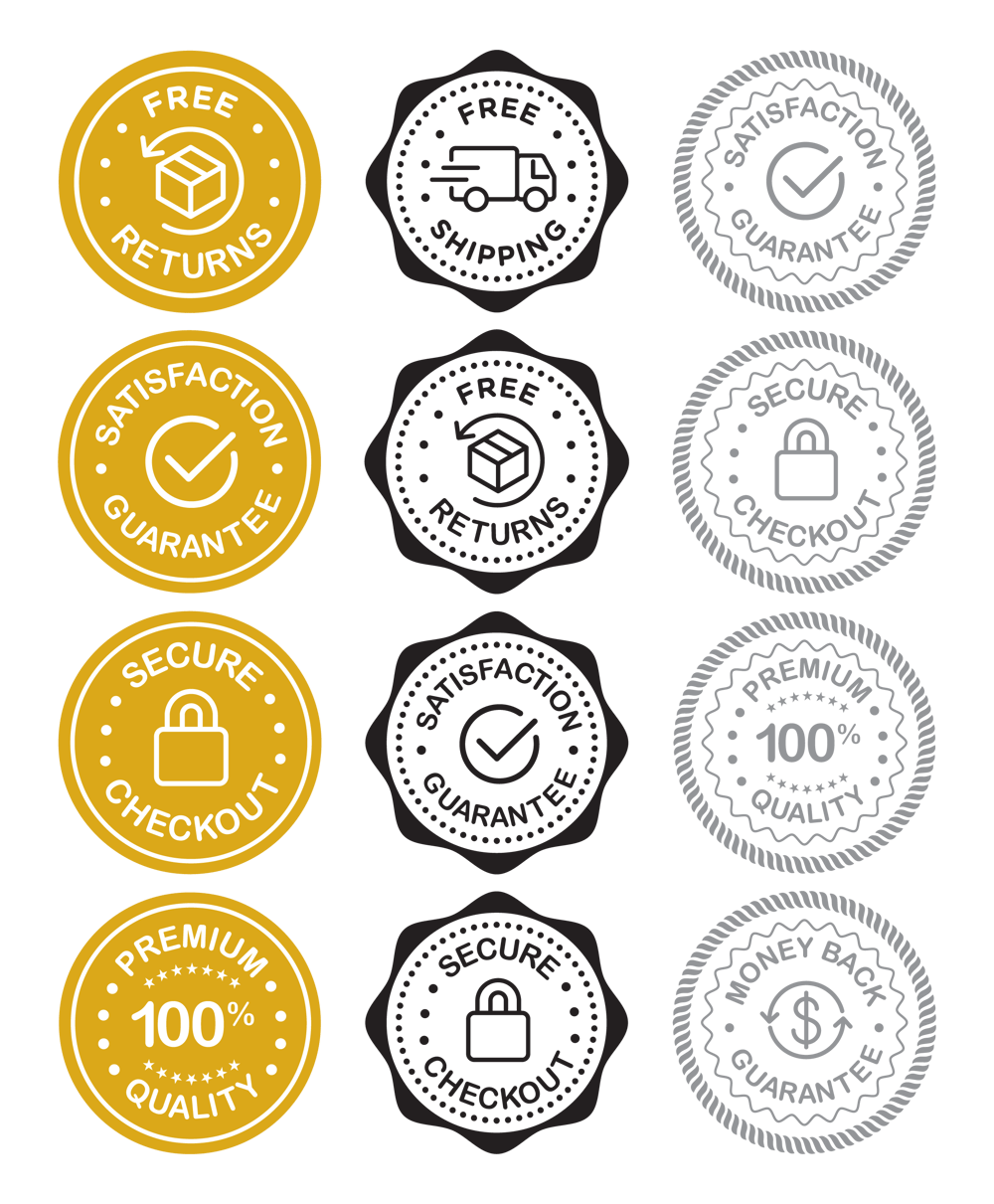 72 Free Trust Badges for E-Commerce Websites | Idea Grove