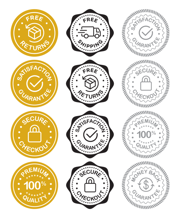 72 Free Trust Badges for E-Commerce Websites | Idea Grove